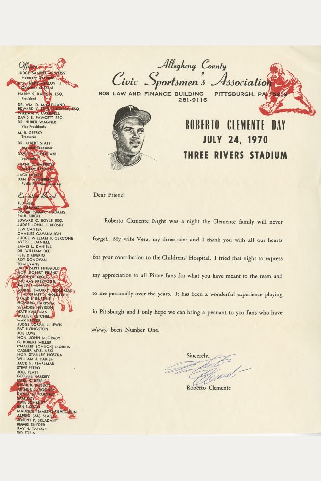 Personal Connections to a Hero Named Roberto Clemente - Heinz History ...